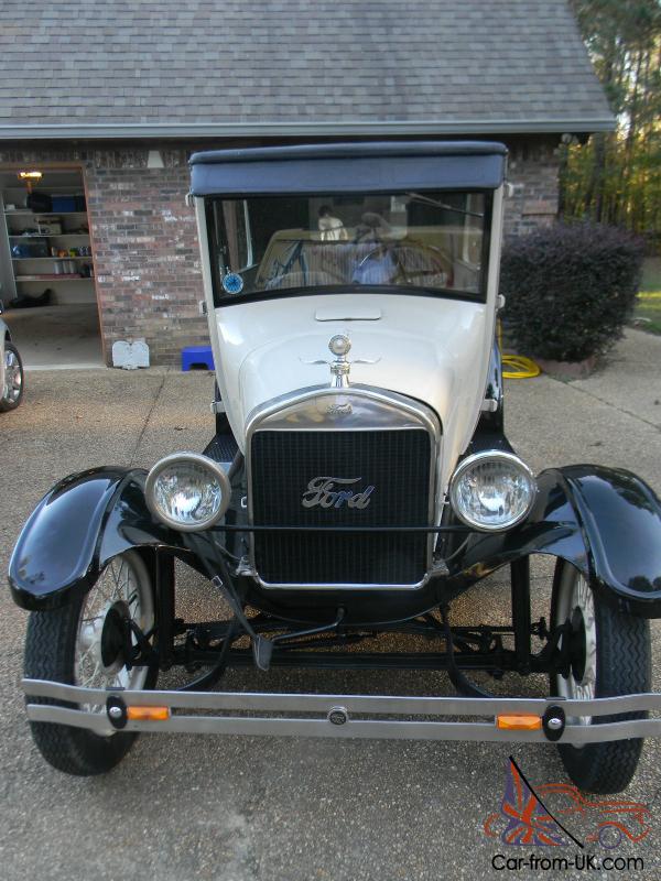 1927 Ford Model T Tudor 2 Door Sedan With Ruckstell Rear End